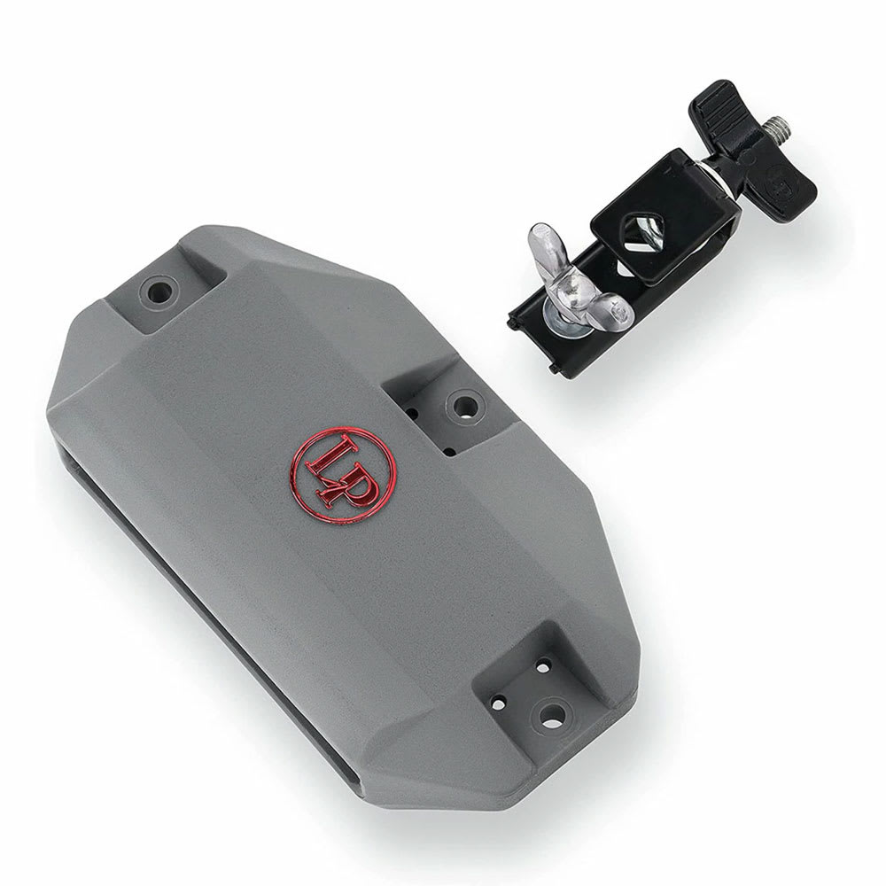 JAMBLOCK GRIS CON SOPORTE LP1208G-K LP - Ferreyra Music